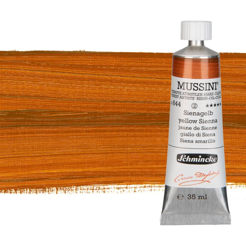 Schmincke Mussini Oil Color 35ml - Yellow Sienna | Jerry's Artarama