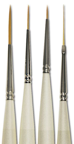 Silver Brush Ultra Mini® Golden Taklon Brush Sets | Jerry's Artarama