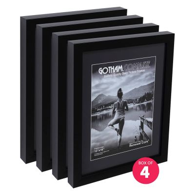 Gotham Black Deep Gallery Frames w/ Glazing & Backing | Jerry's Artarama