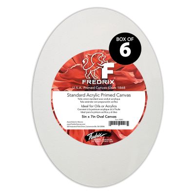 Fredrix Oval and Round Stretched Canvas | Jerry's Artarama