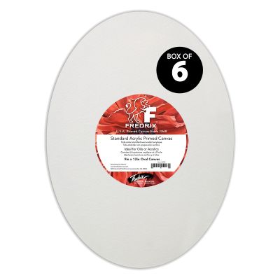Fredrix Oval and Round Stretched Canvas | Jerry's Artarama