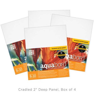 Ampersand Aquabord Panels Museum Series - 1/8",1.5",7/8" & 2" Cradled ...