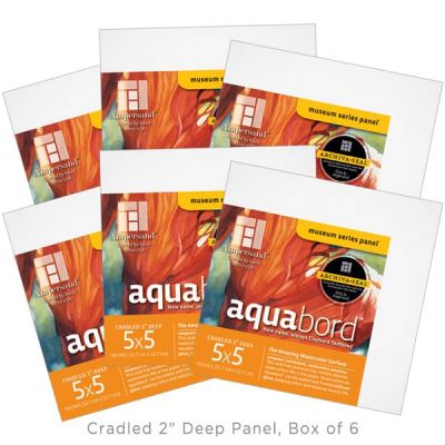 Ampersand Aquabord Panels Museum Series - 1/8",1.5",7/8" & 2" Cradled ...