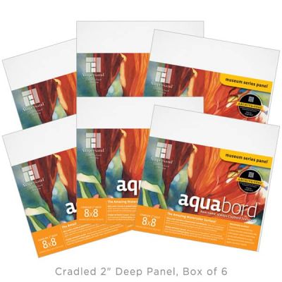 Ampersand Aquabord Panels Museum Series - 1/8",1.5",7/8" & 2" Cradled ...