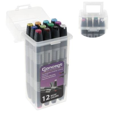 Dual Tip Art Markers & Sets, 4 in 1 Markers by Concept | Jerry's Artarama