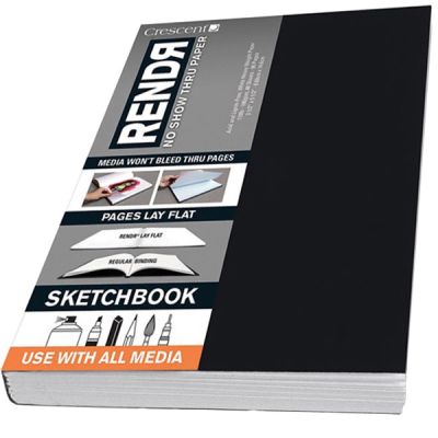 RENDR® Sketchbooks & Roll - No Show Thru Paper | Jerry's Artarama