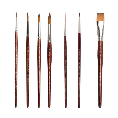 Mimik Kolinsky Synthetic Sable Short Handle Brushes | Jerry's Artarama