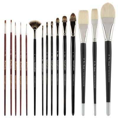 Mimik Kolinsky Synthetic Sable Long Handle Brushes & Sets | Jerry's ...