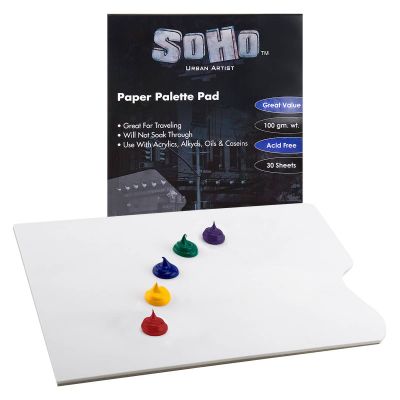 SoHo Disposable White Paper Palette Pads | Jerry's Artarama