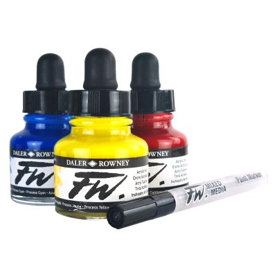 FW Acrylic Inks & Sets by Daler-Rowney | Jerry's Artarama