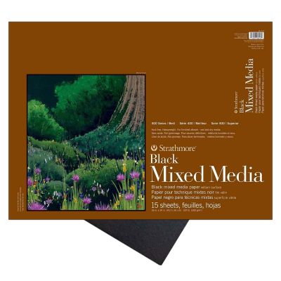 Strathmore 400 Series Black Mixed Media Paper Pads | Jerry's Artarama