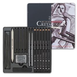Cretacolor Black Box Drawing Tin Set | Jerry's Artarama