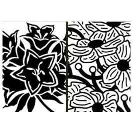 Richeson Rubbing Plate Garden Flowers Set of 6 | Jerry's Artarama