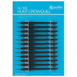 Speedball Calligraphy Crow Quill Nibs and Holders (Set of 12) | Jerry's ...