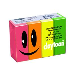 Claytoon Modeling Clay for Kids 1 lb. Total - Neon Colors | Jerry's ...