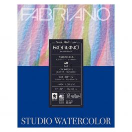 Fabriano Studio Watercolor Pad, 11"x14" - Cold Press 140lb (50 Sheets ...