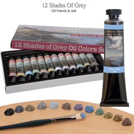 12 Shades of Grey Oil Colors and Sets | Jerry's Artarama