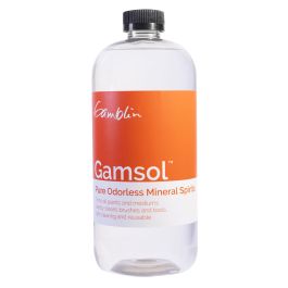 Gamblin Gamsol 33.8oz Odorless Mineral Spirits Bottle | Jerry's Artarama