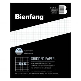 Bienfang Gridded Paper 4"x4" Grid, 8-1/2"x11" | Jerry's Artarama