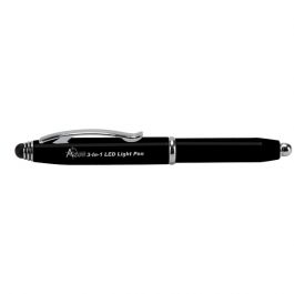 Acurit 3-in-1 LED Light Pen & Stylus Black | Jerry's Artarama