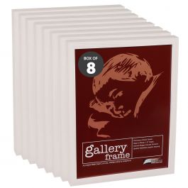 Ambiance Gallery Wood Frame 2-1/2"x3-1/2", White Wash 1-1/2" Deep (Box ...