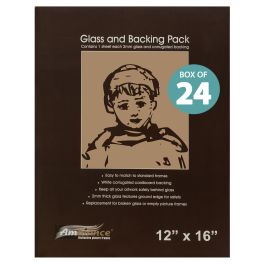 Ambiance Picture Frame Glass and Backing 12" x 16" Box of 24 | Jerry's ...