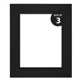 Ambiance Studio Wood Frame, Black 24"x36" with Plexi Glazing (Box of 3 ...