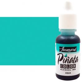 Jacquard Pinata Alcohol Ink - Aqua #022, .5 oz | Jerry's Artarama