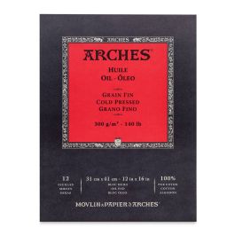 Arches Oil Paper Pad 12x16", 140lb Tape-Bound | Jerry's Artarama