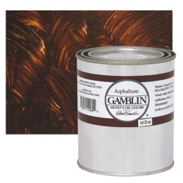 Gamblin Artists Oil - Asphaltum, 16oz Can | Jerry's Artarama