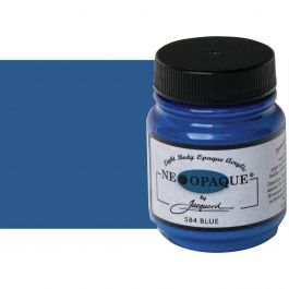 Jacquard Neopaque Fabric Color - Blue, 2.25oz Jar | Jerry's Artarama