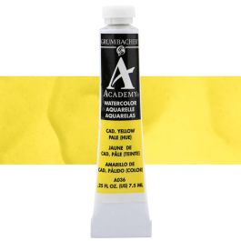 Grumbacher Academy Watercolor, Cadmium Yellow Pale Hue - 7.5 ml Tube ...