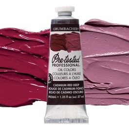 Grumbacher Pre-Tested Oil Paint 37 ml Tube - Cadmium Red Deep | Jerry's ...