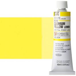 Holbein Extra-Fine Artists' Oil Color 40 ml Tube - Cadmium Yellow Lemon | Jerry's Artarama