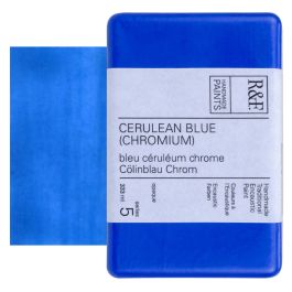 R&F Encaustic Handmade Paint 333 ml Block - Cerulean Blue Chromium ...