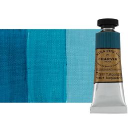 Charvin Oil- Turquoise Blue Deep -Extra-Fine: 20ml Paint | Jerry's Artarama