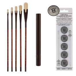 Chelsea Classical Studio Nuovo Long Handle Bristle Brush Complete Value ...