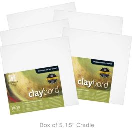 Ampersand Claybord Panel 1-1/2" Cradle - 10" x 10" (Box of 5) | Jerry's ...