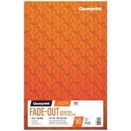 Clearprint 1000H Fade-Out Vellum 11" x 17" Pad, 4 x 4 Grid, 50 Sheets ...