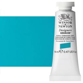 Winsor & Newton Designers Gouache 14ml Tube - Cobalt Turquoise Light ...