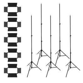 5 COLORVIEW LUX Artist Studio Lights with 5 Light Stands | Jerry's Artarama