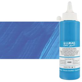 LUKAS Cryl Liquid Acrylic - Cyan Blue-Primary, 250ml Bottle | Jerry's ...