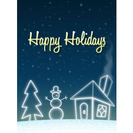Happy Holidays Snowy Landscape - eGift Card | Jerry's Artarama