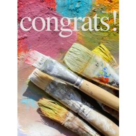 Congratulations Art eGift Card - Paint Brushes eGift Card | Jerry's ...