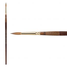 Escoda Grafilo Kolinsky Tajmyr Sable Long Handle Brush 2420 Round #8 | Jerry's Artarama
