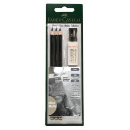 Faber-Castell Pitt Graphite Matt Pencil Set of 5 | Jerry's Artarama