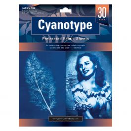 Jacquard Cyanotype Sun Printing Fabric Pack of 30, 8.5x11in | Jerry's ...