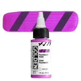Golden High Flow Acrylic - Fluorescent Violet, 1oz Bottle | Jerry's ...