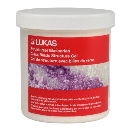 LUKAS Acrylic Medium - Glass Beads Structure Gel, 250ml | Jerry's Artarama
