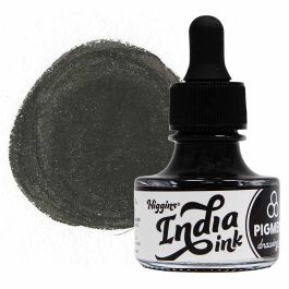 Higgins Drawing Pigmented Ink - India Black, 1oz Bottle | Jerry's Artarama